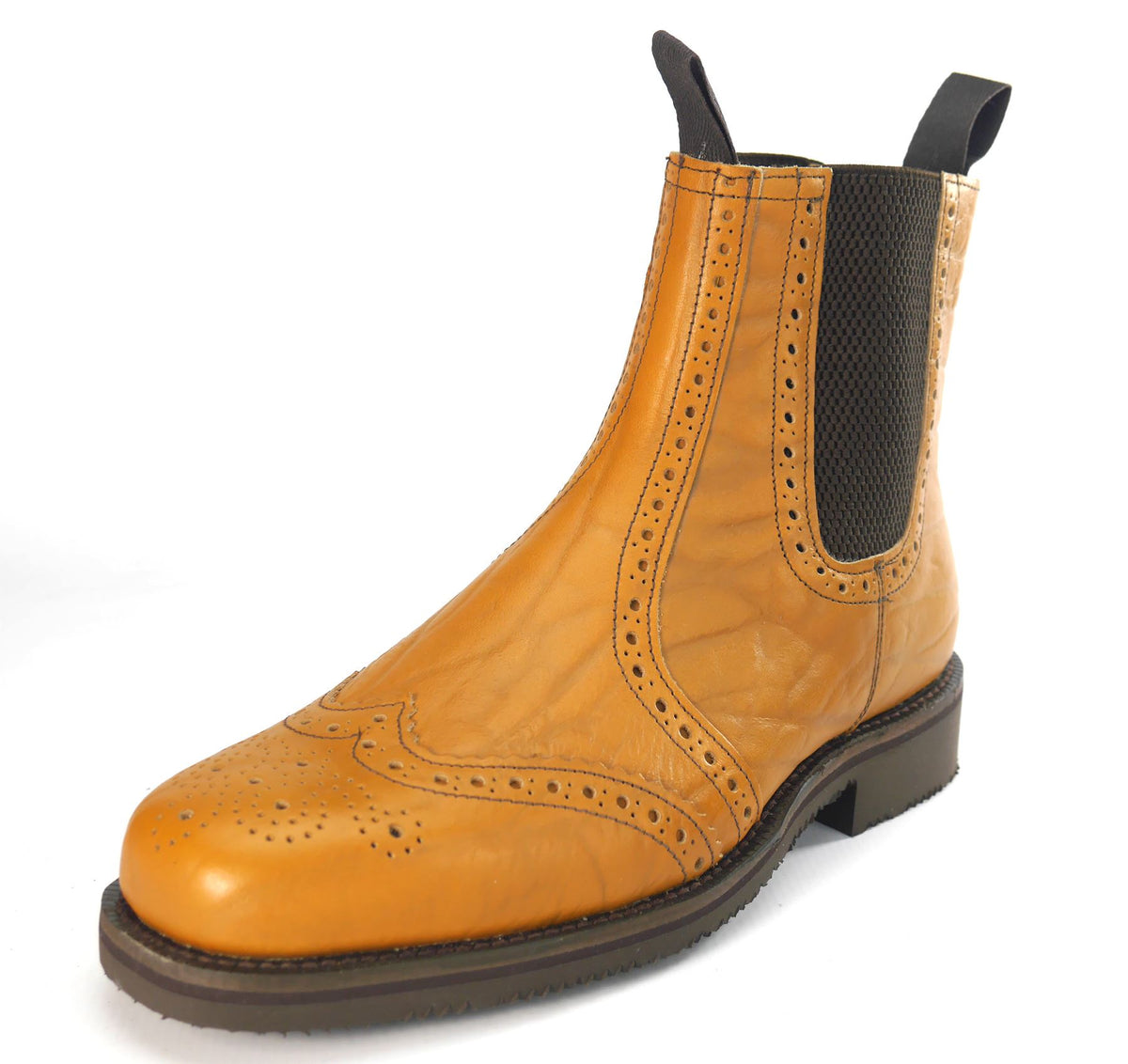 Charles Horrel England CH2001 Welted Brogue Chelsea Tan Mustang Dealer ...